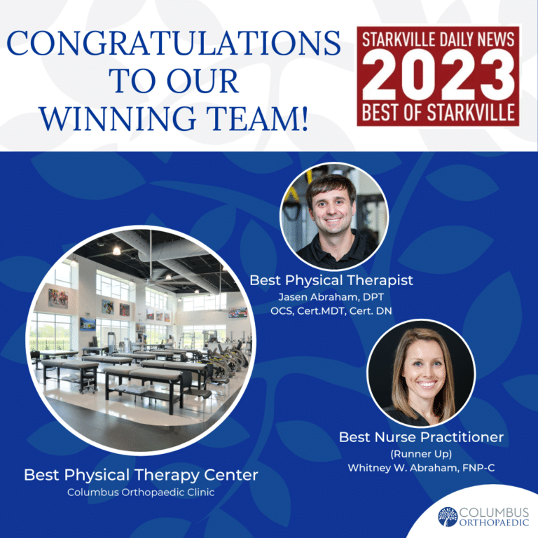 2023 Starkville Daily News Readers Choice Winners - Columbus Ortho