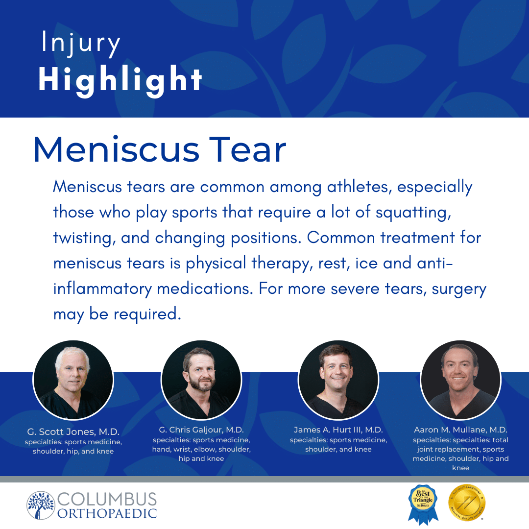 Treatment Highlight - Meniscus Tears - Columbus Ortho