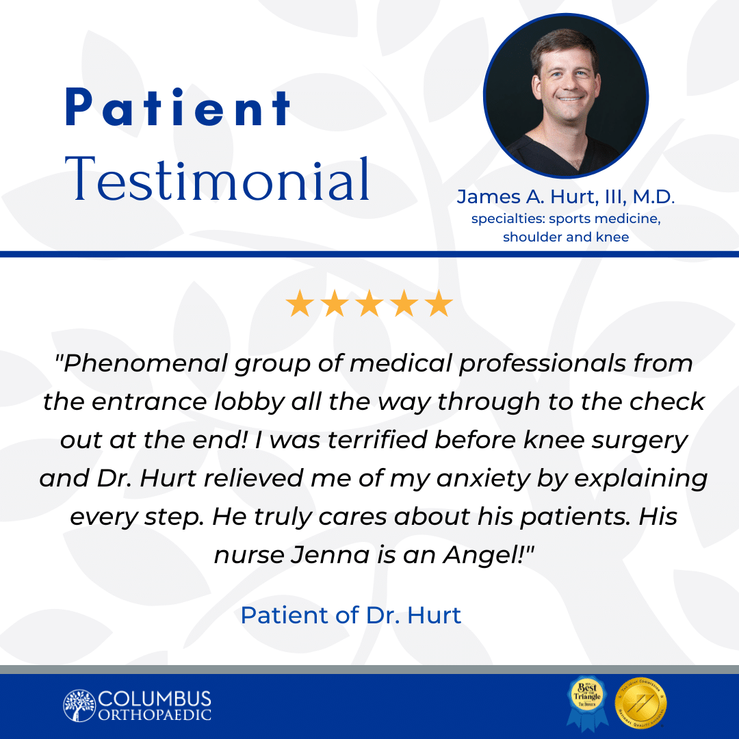 Patient Testimonial - Dr. Hurt - Columbus Ortho