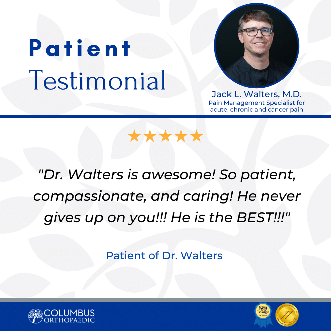 Patient Testimonial - Dr. Walters - Columbus Ortho