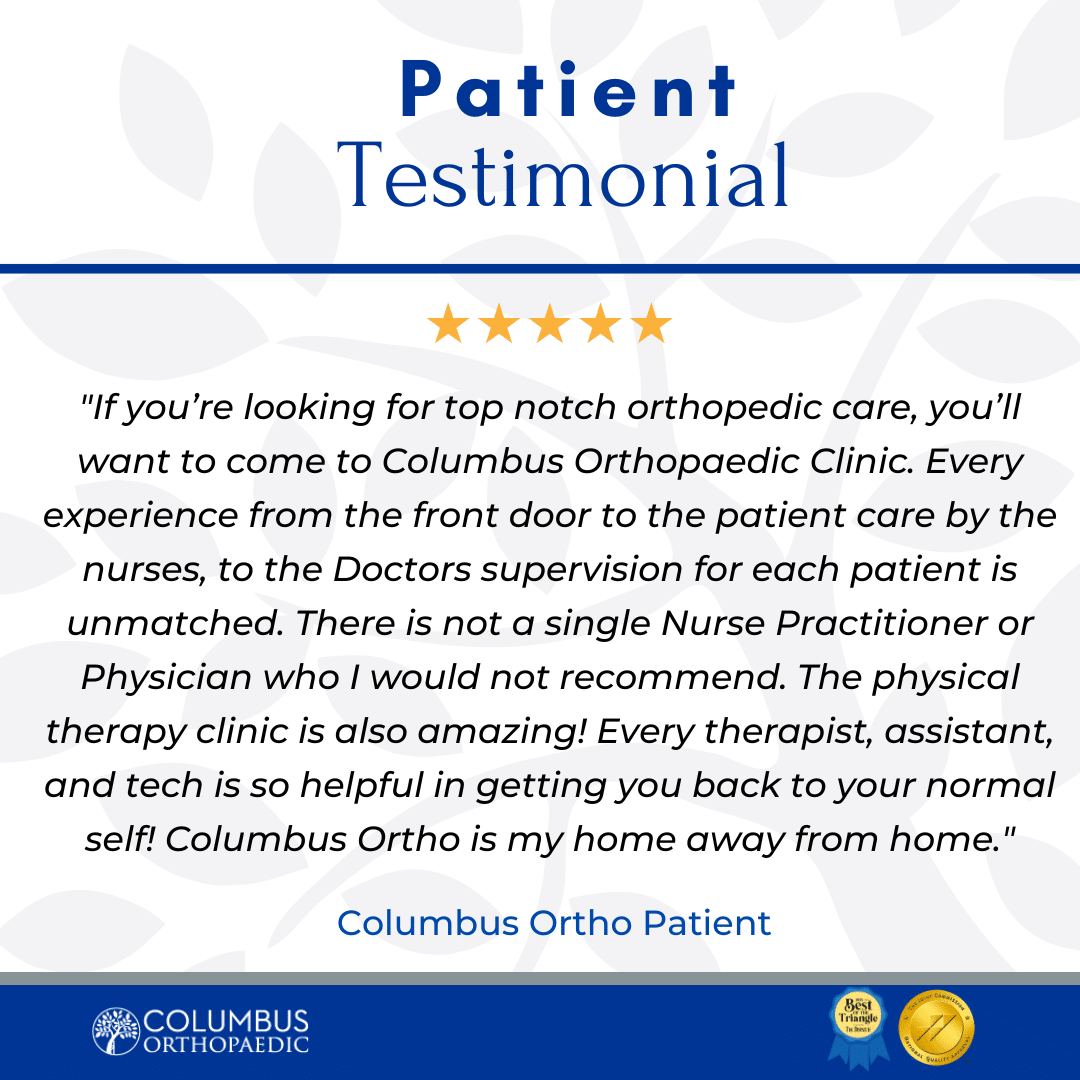 Patient Review - Columbus Ortho